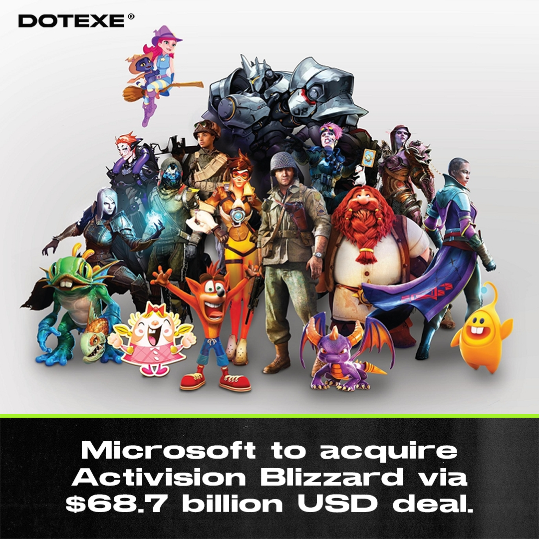 Microsoft to Acquire Activision Blizzard for $68.7 billion USD – DOTEXE